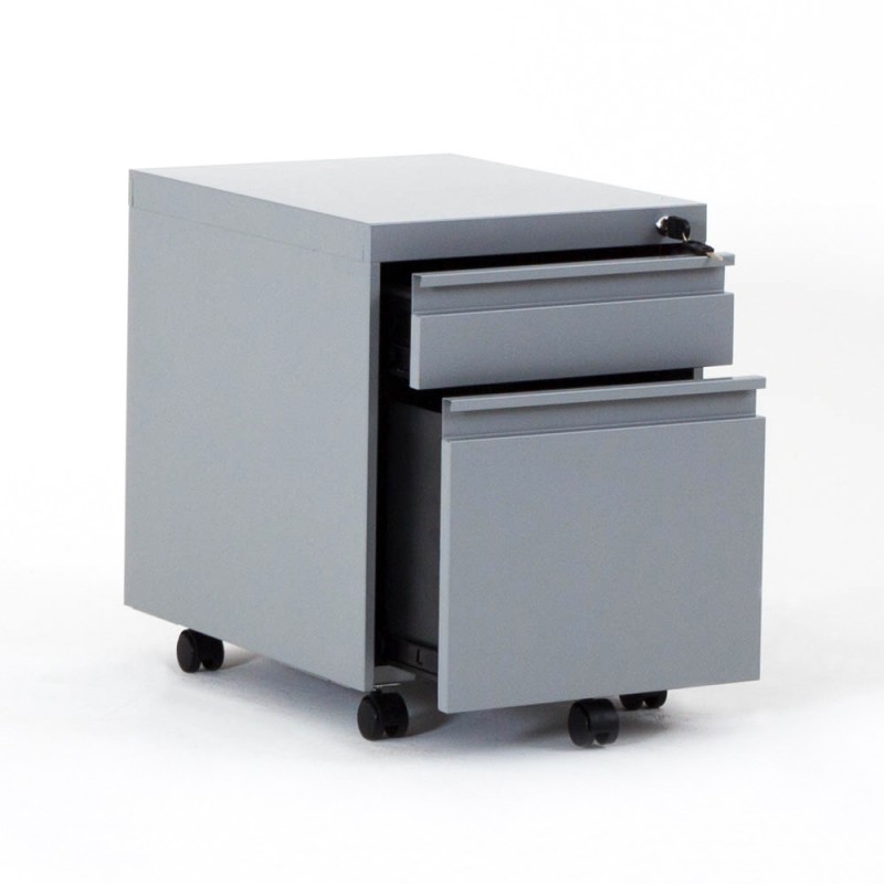 Cajonera metálica con ruedas 2 cajónes - Valemob