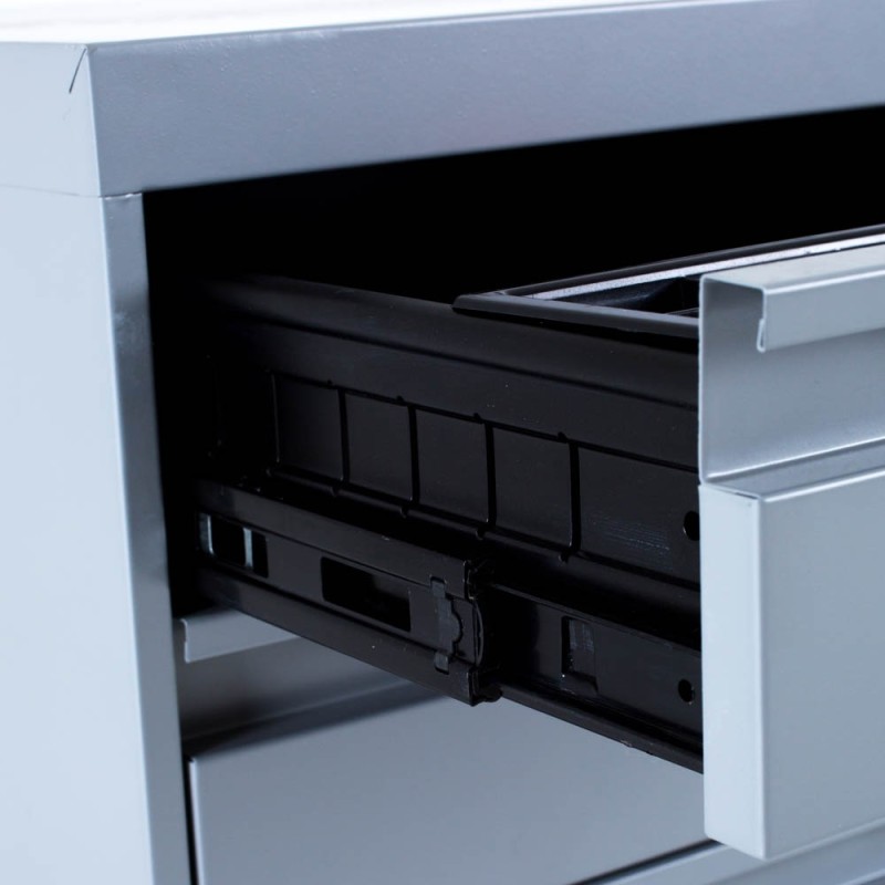 Cajonera metálica con ruedas 2 cajónes - Valemob