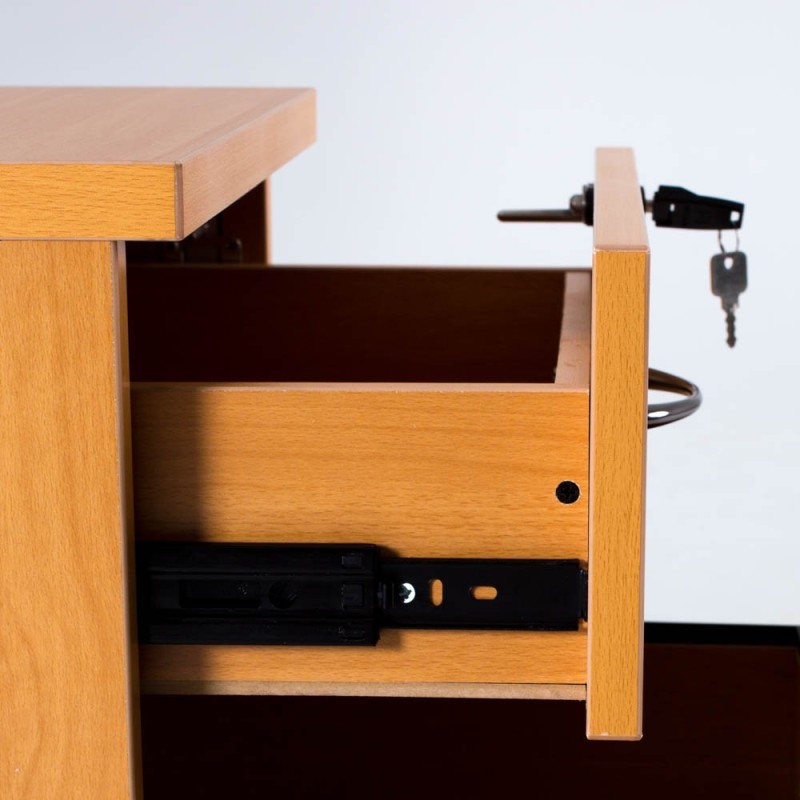 Cajonera con ruedas LUDY de madera, 3 cajones | Valemob
